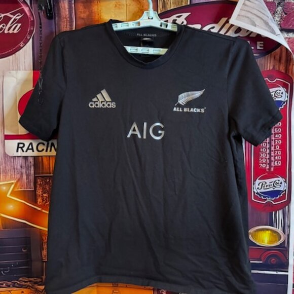 adidas | Shirts | Adidas New Zealand All Blacks Rugby Team Short Sleeve ...